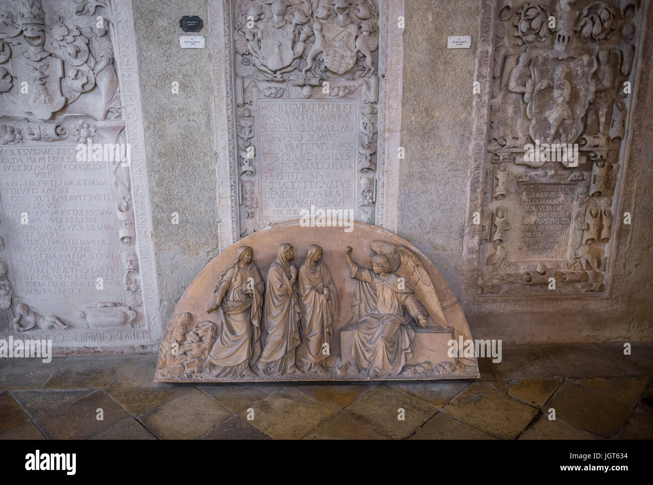Funeral stones in gothic style Lutheran Cathedral of Saint Mary in ...