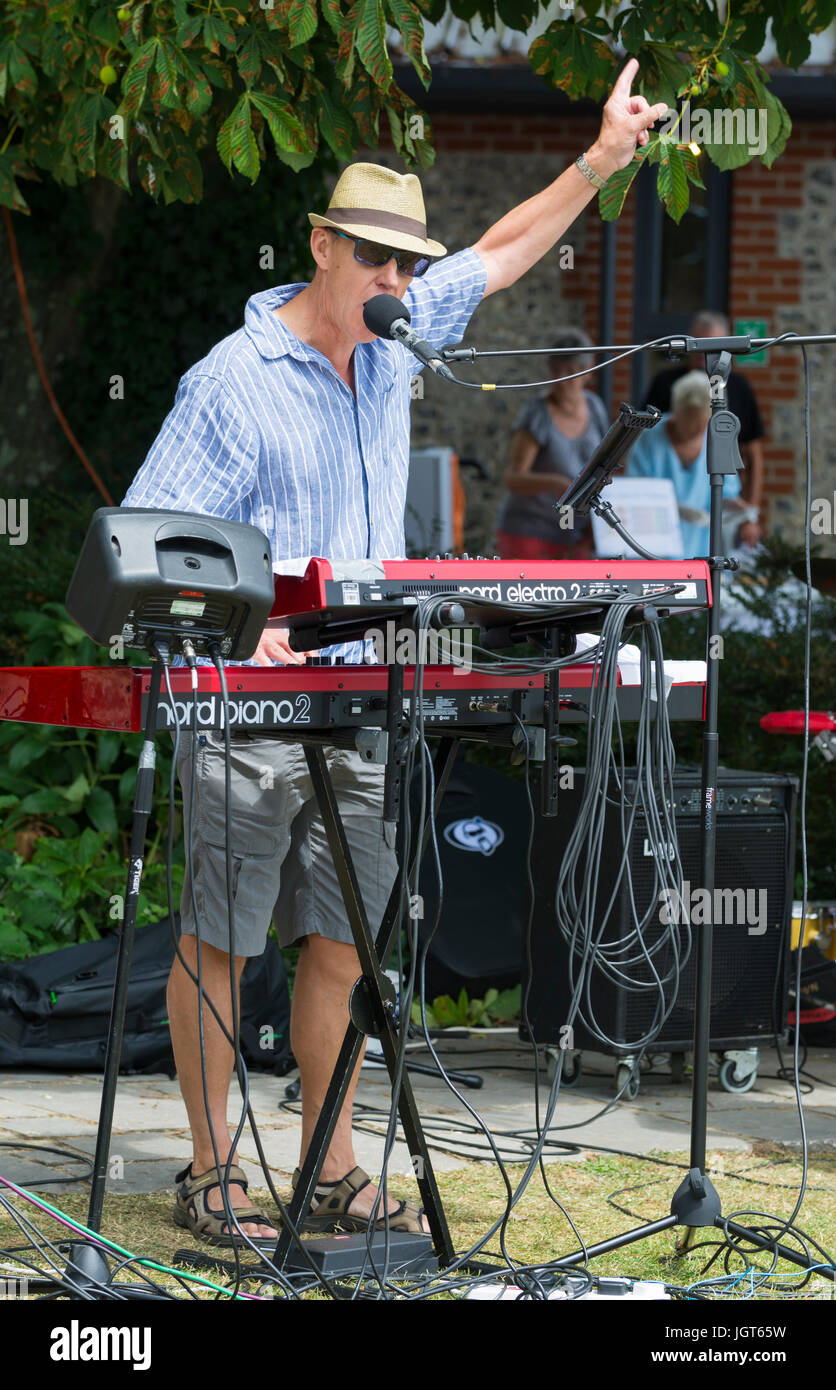 Keyboard Player On Stage