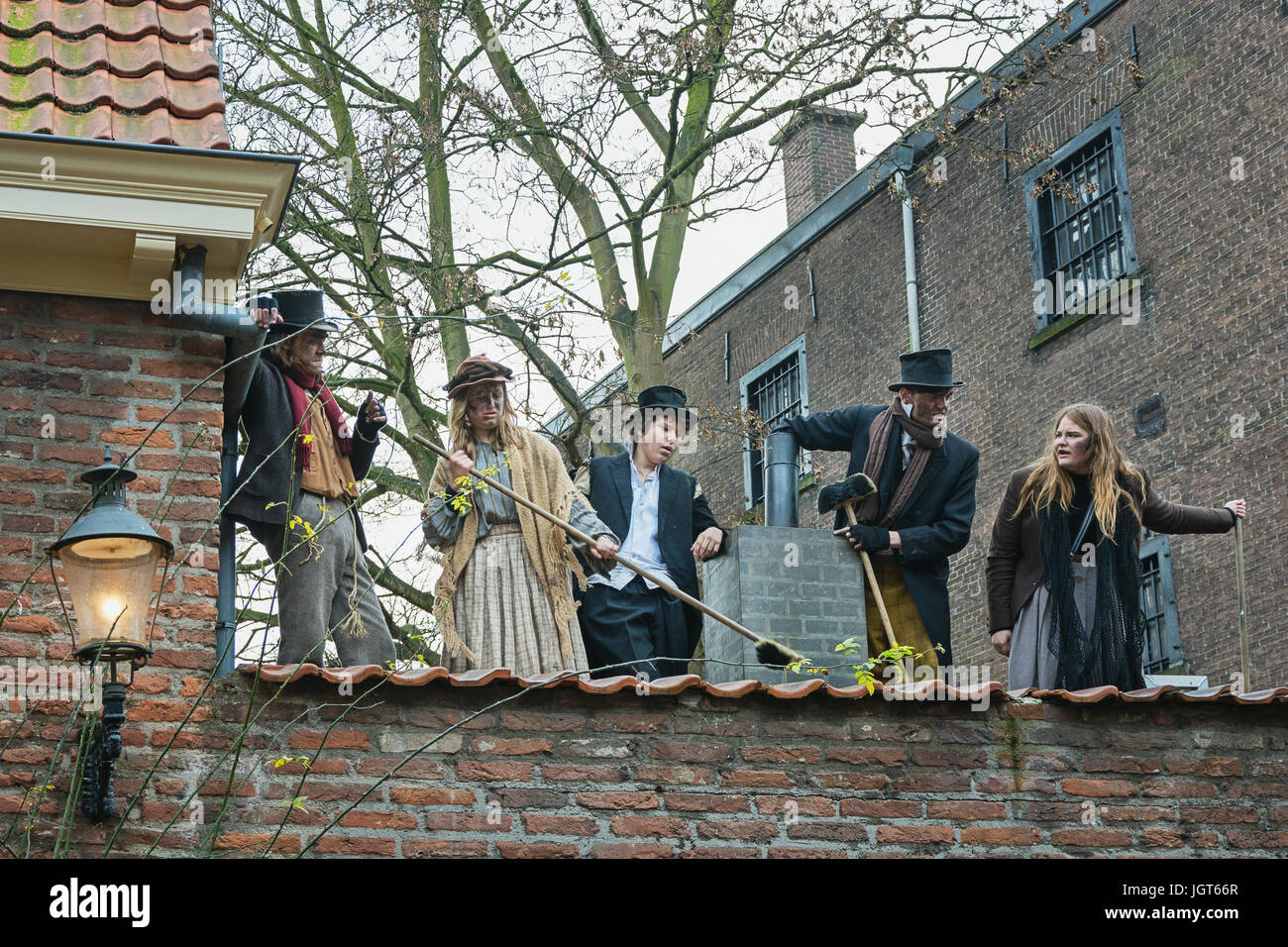Deventer, Netherlands – December 18, 2016: One of the characters from ...