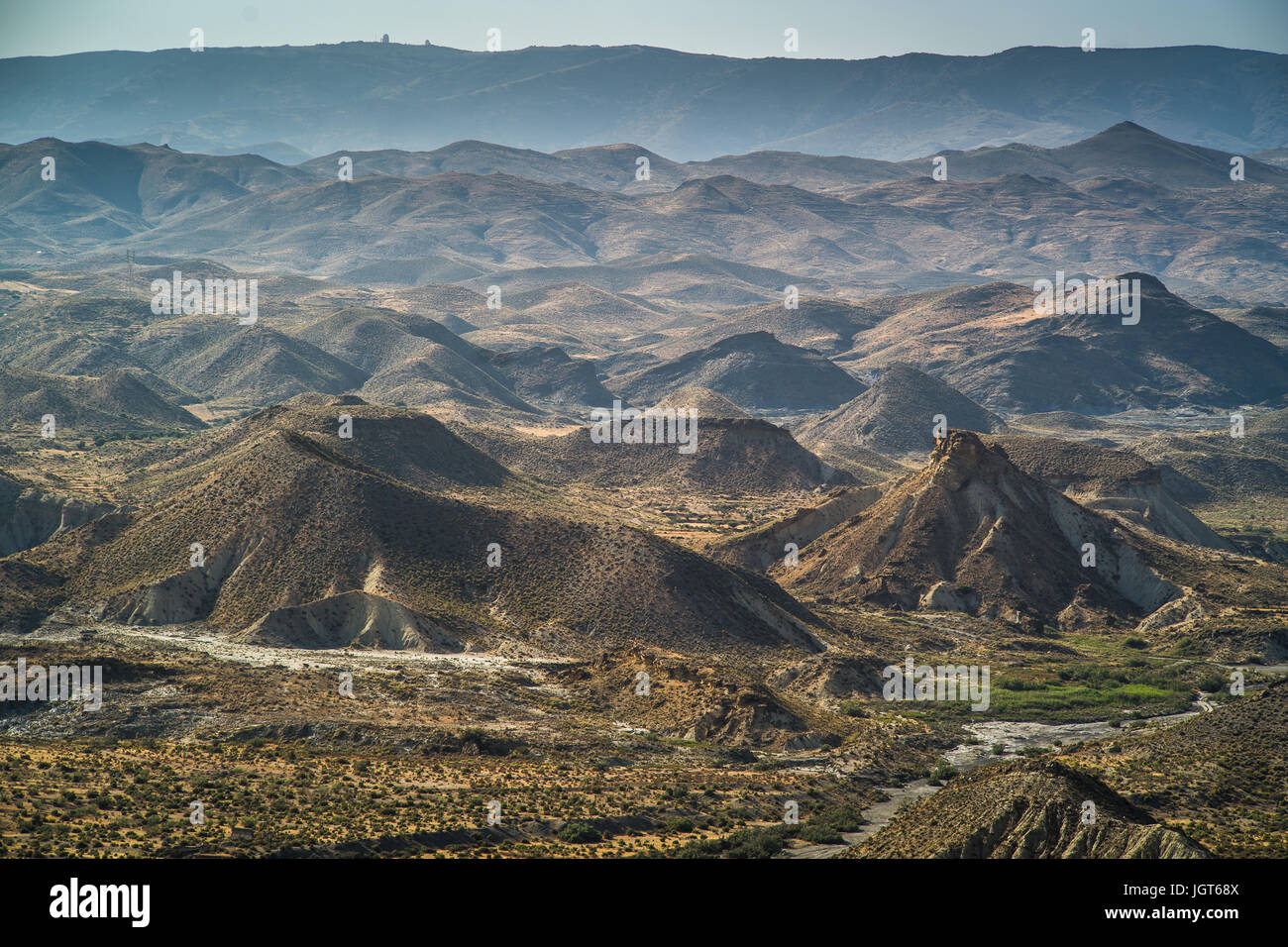Wonderful landscapes in the desert of Tabernas, Andalusia, Spain Stock ...