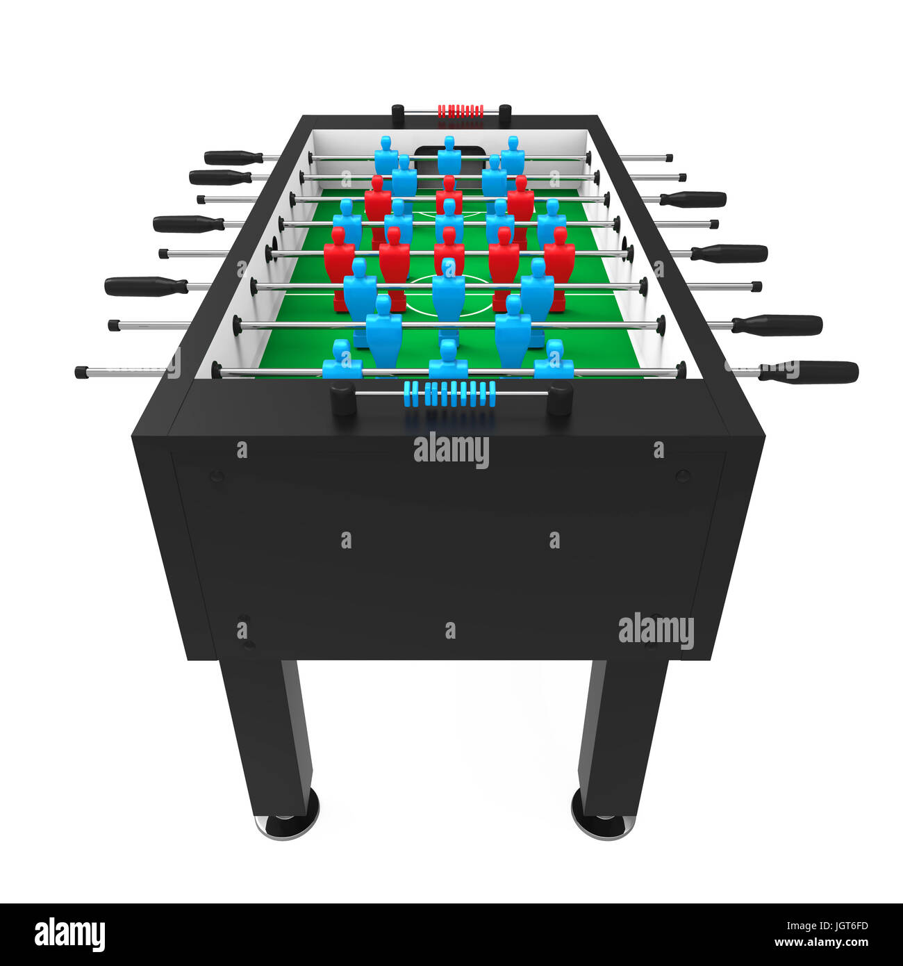 Foosball Soccer Table Game Isolated Stock Photo - Alamy