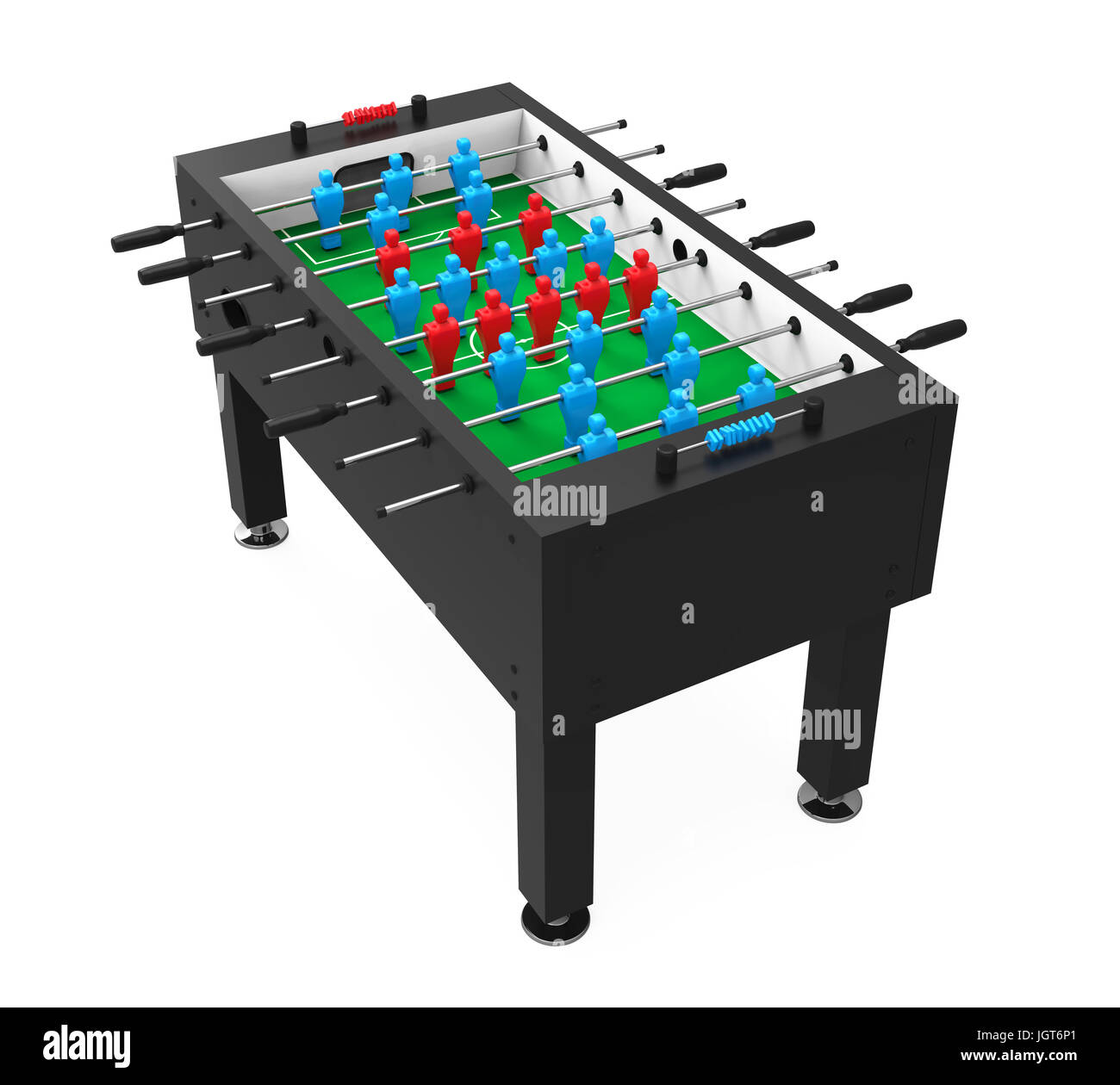 Foosball Soccer Table Game Isolated Stock Photo - Alamy