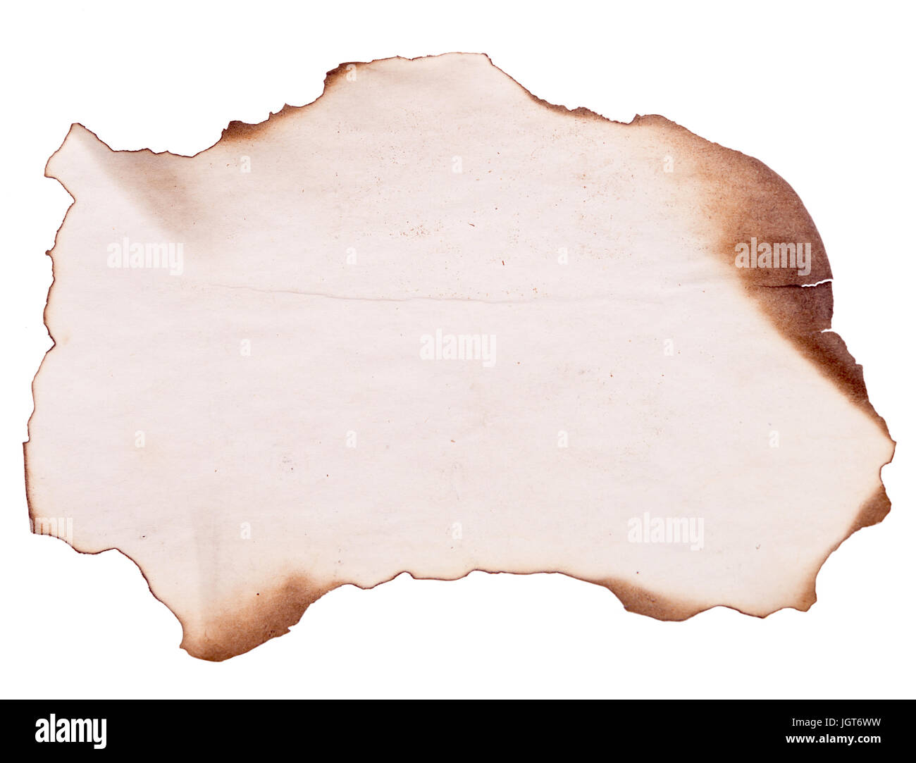 burnt paper isolated on white background Stock Photo - Alamy