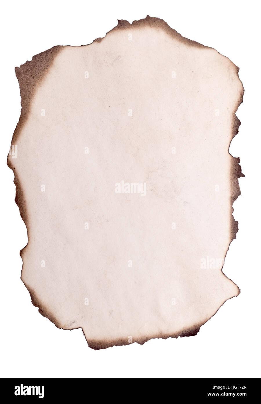 burnt paper isolated on white background Stock Photo - Alamy