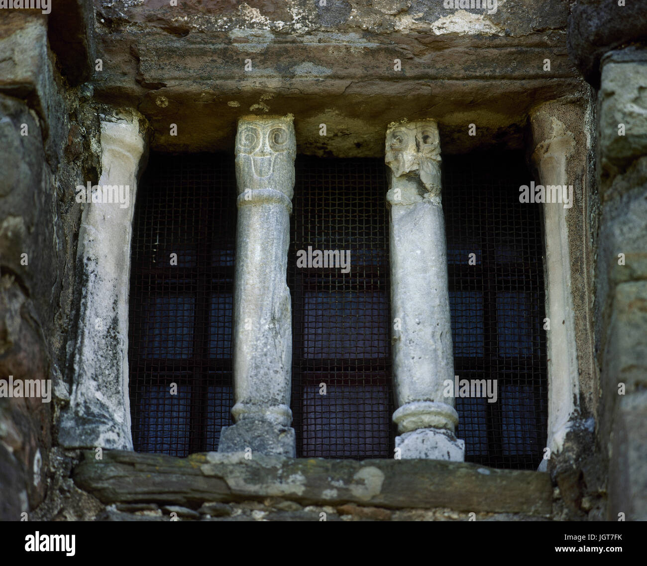 St. Christine of Lena. Asturian pre-Romanesque. 9th century. Original ...
