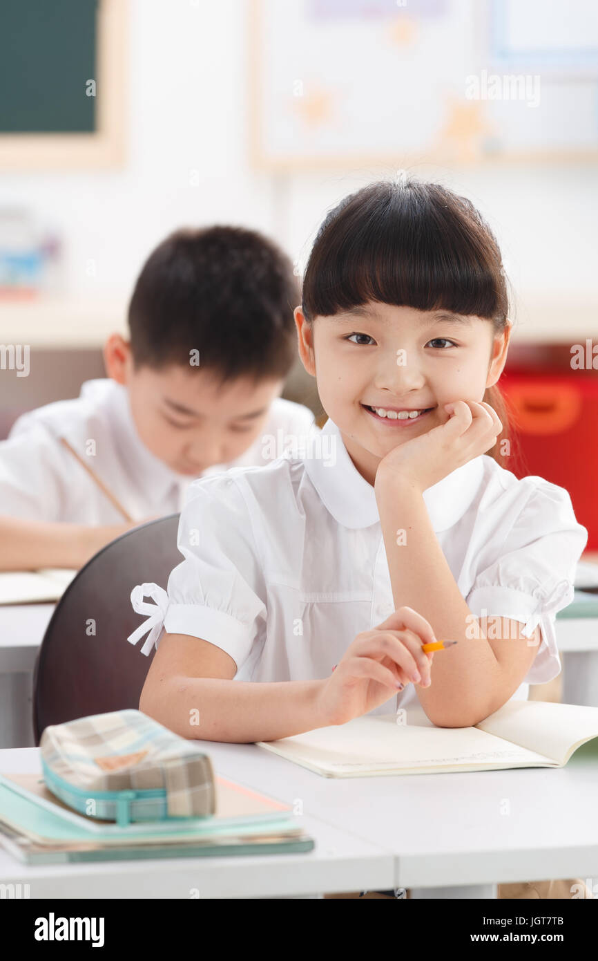 The pupils are in the classroom Stock Photo - Alamy