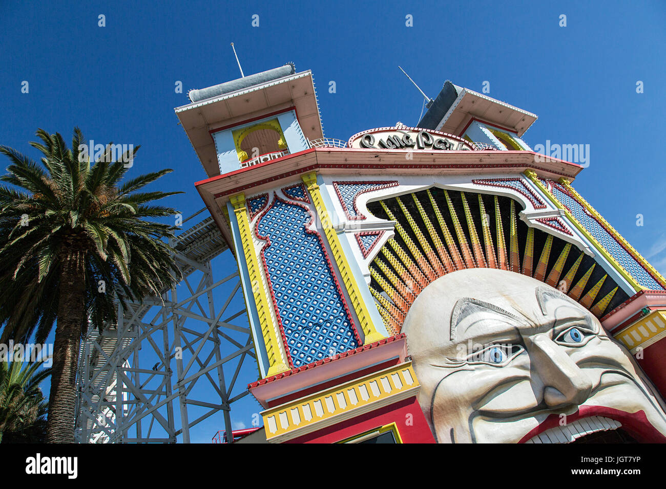 Luna park clown hi-res stock photography and images - Alamy