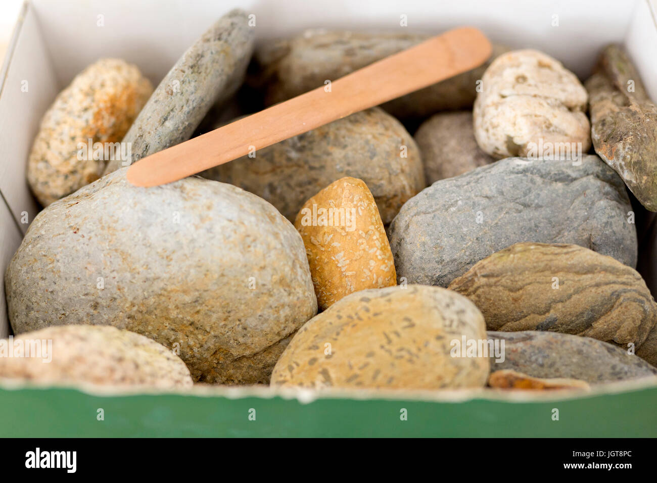 Stones to play in a children's learning space Stock Photo - Alamy