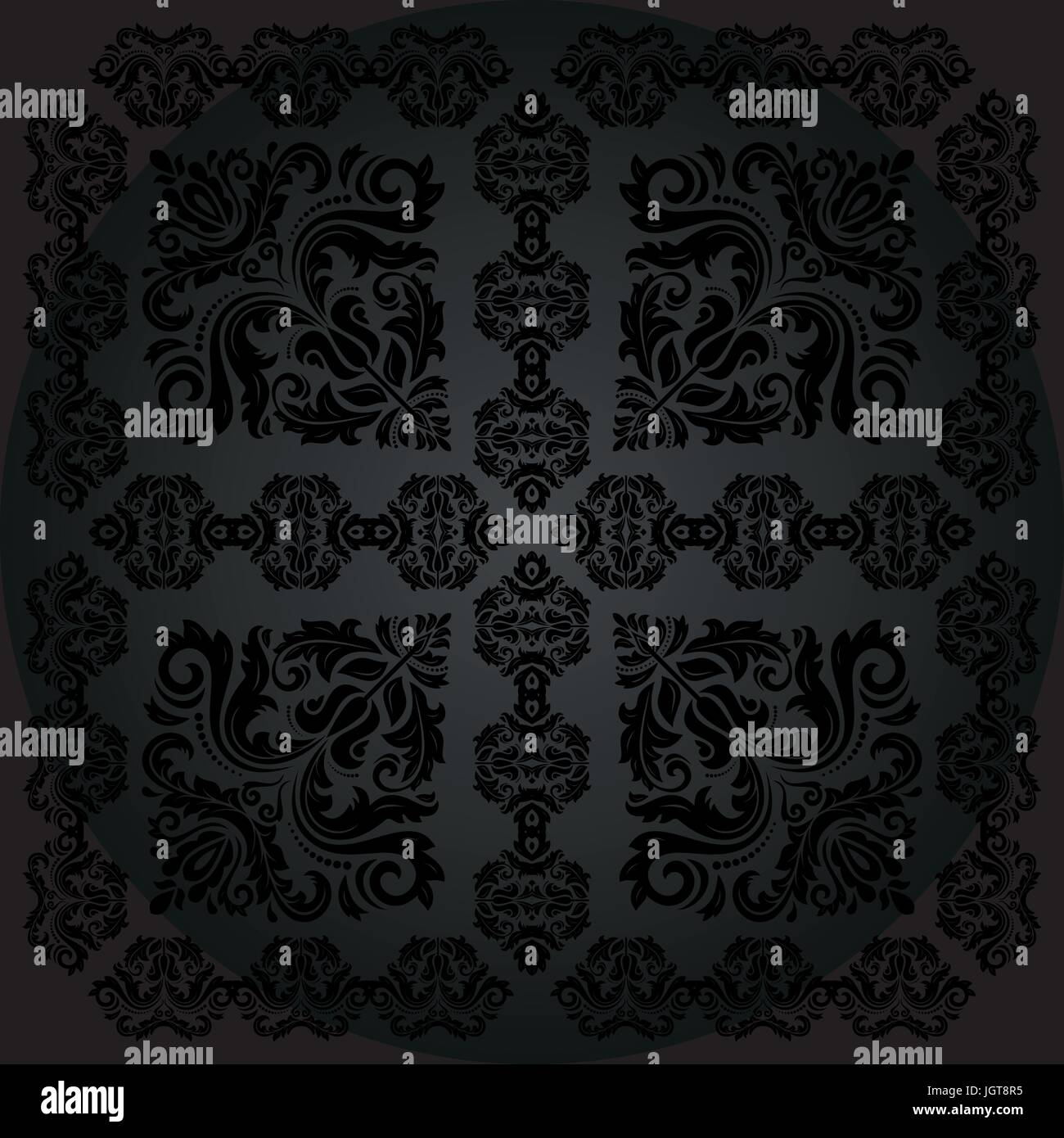 Damask Vector Orient Pattern Stock Vector Image & Art - Alamy