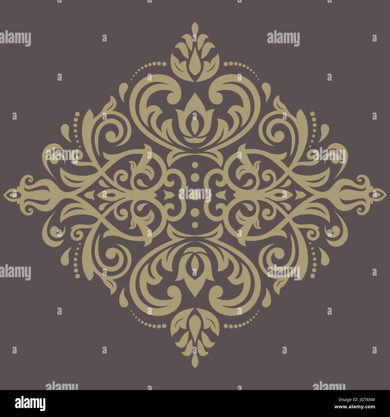 Damask Vector Orient Pattern Stock Vector Image & Art - Alamy