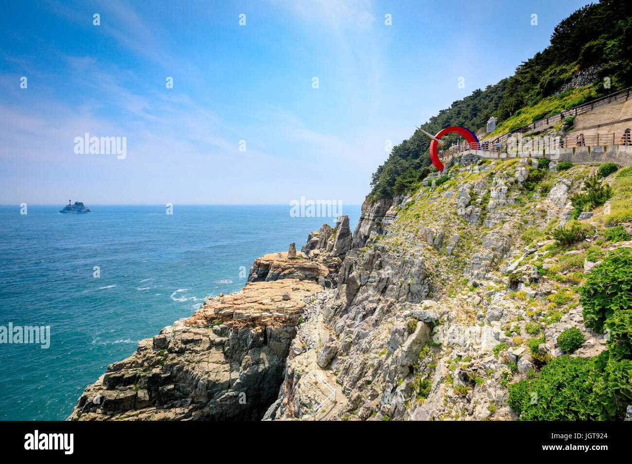 Jun 21, 2017 Yeongdo Lighthouse at Taejongdae park, Busan, South Korea ...