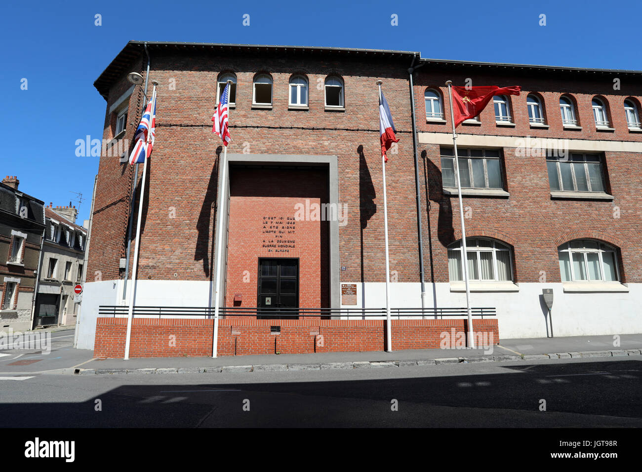 The site of the German surrender to end the Second World War, at the ...