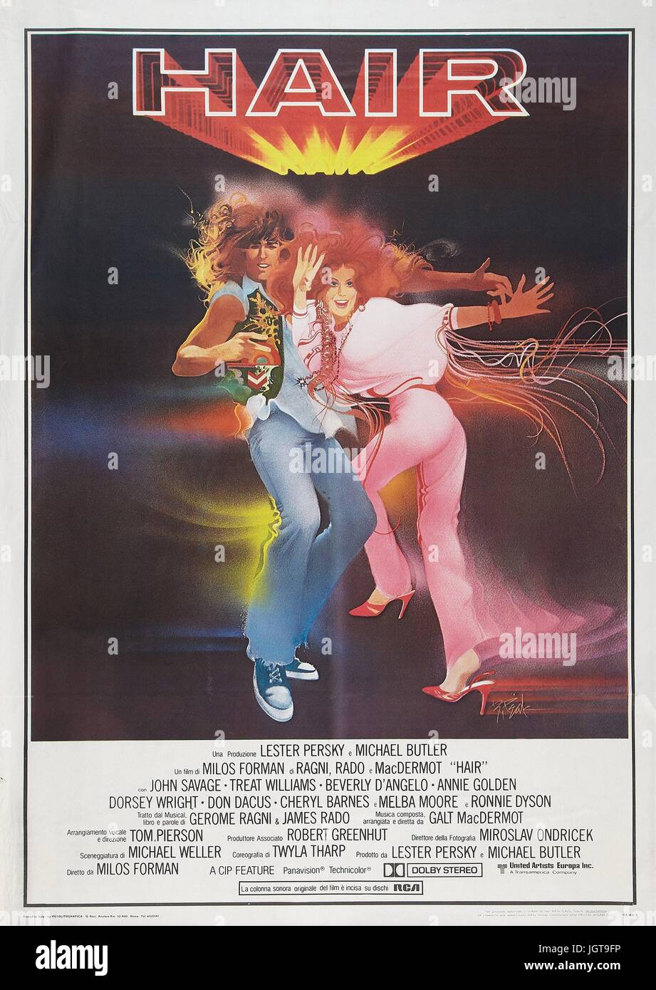 Musical hair 1979 hi-res stock photography and images - Alamy