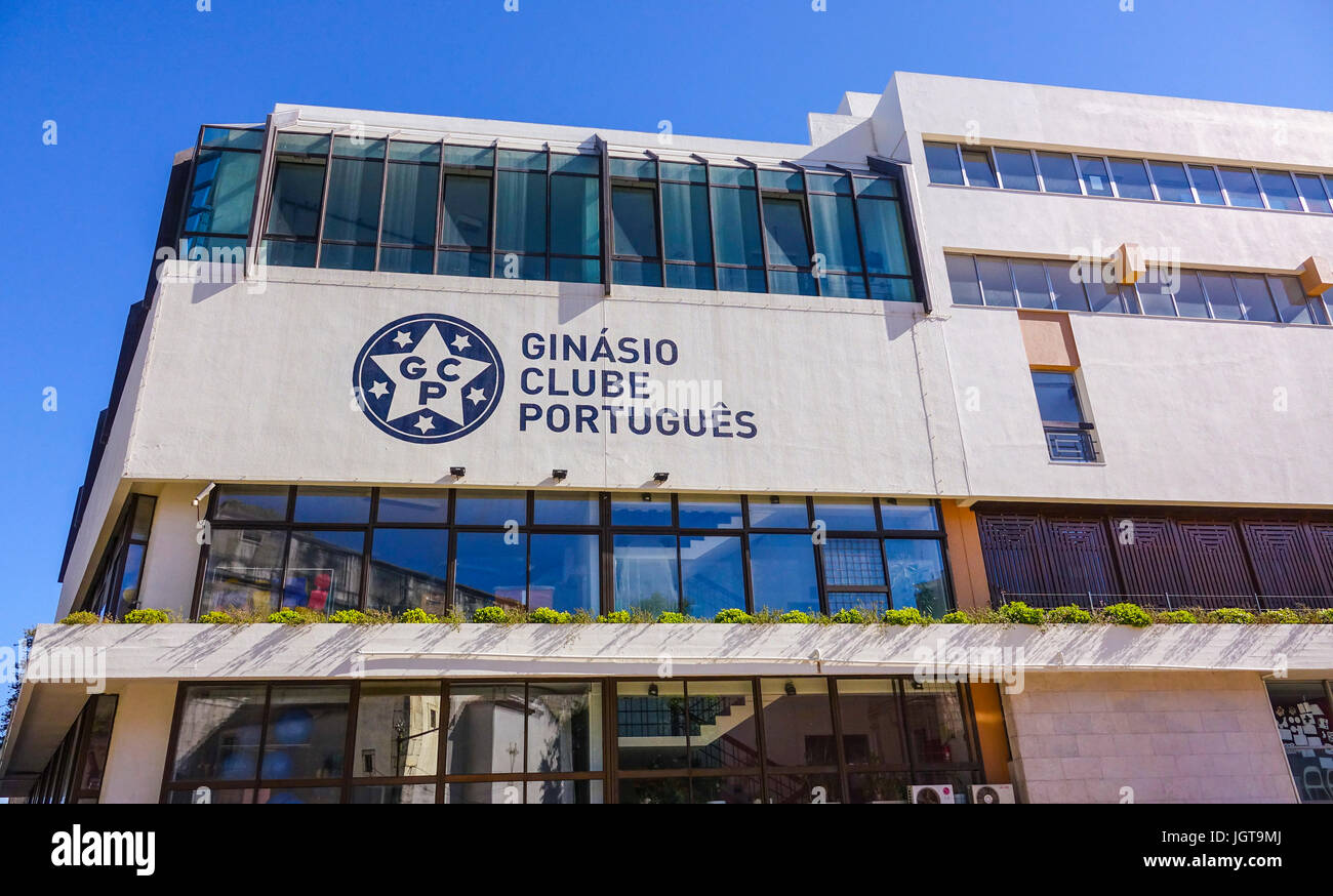 Fitness Center in Lisbon called Ginasio Clube Portuguese Stock Photo ...