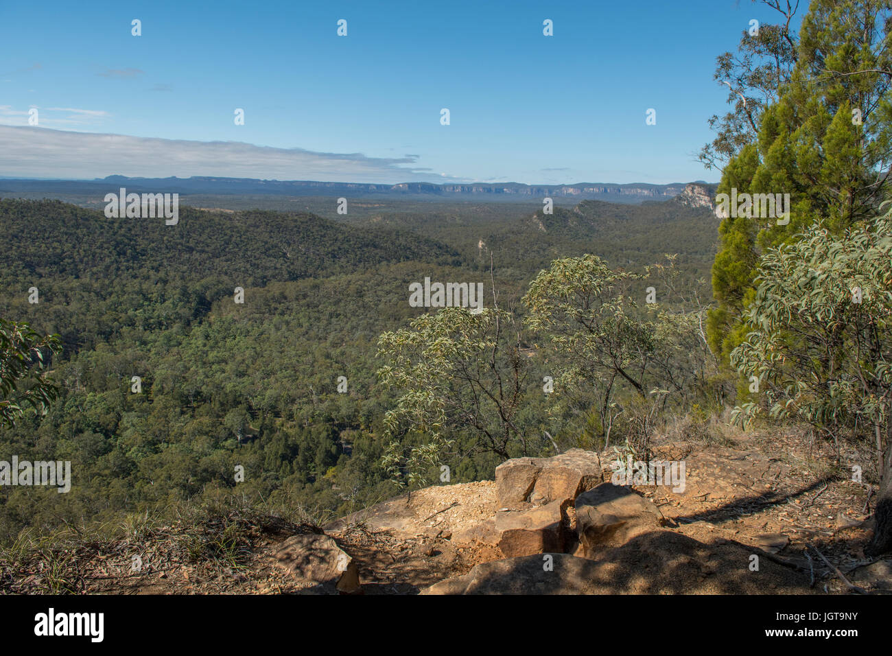 View from Boolimba Bluff, Carnarvon Gorge, Queensland, Australia Stock ...