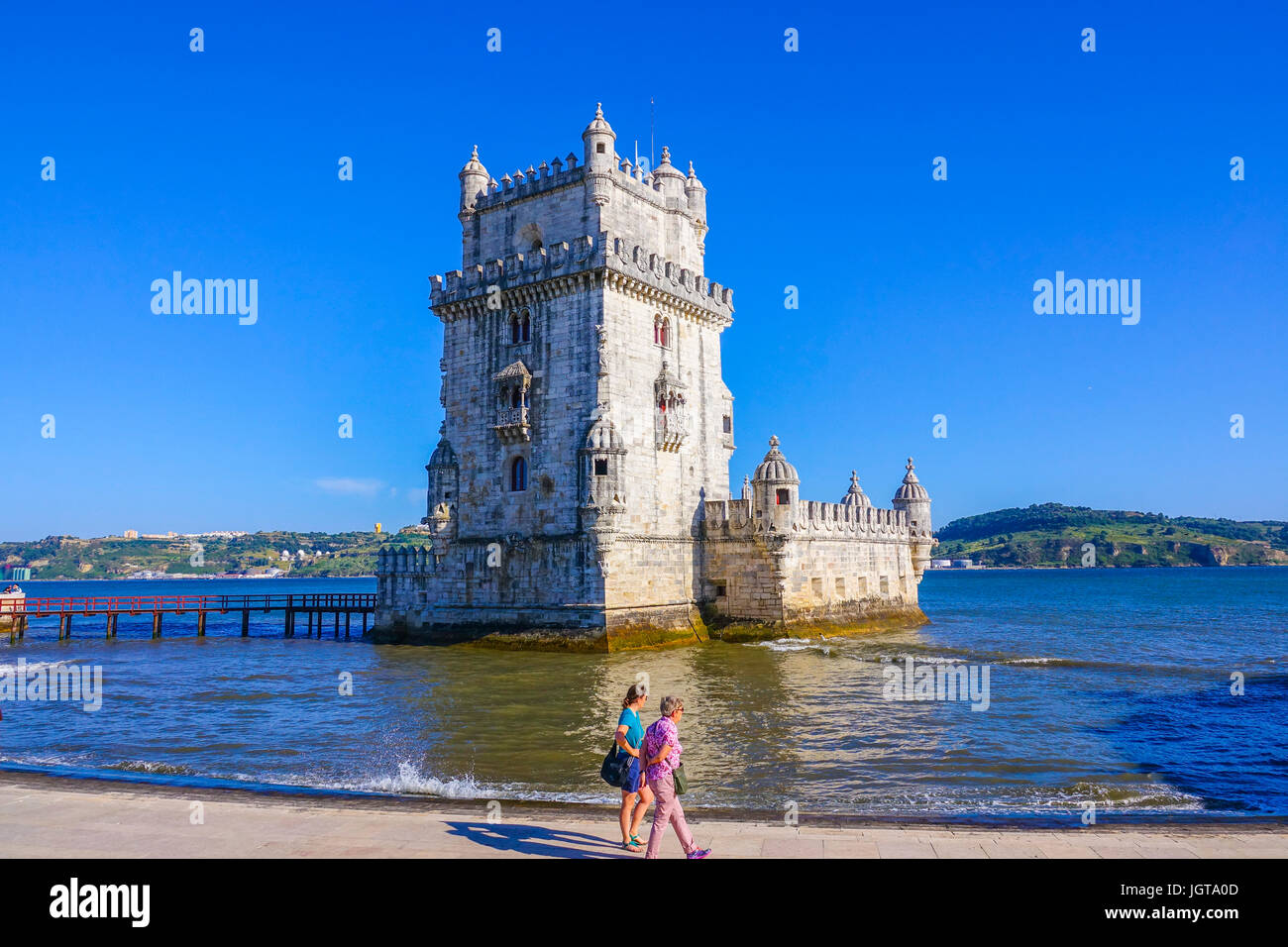 Famous Belem Tower in the city of Lisbon Stock Photo - Alamy