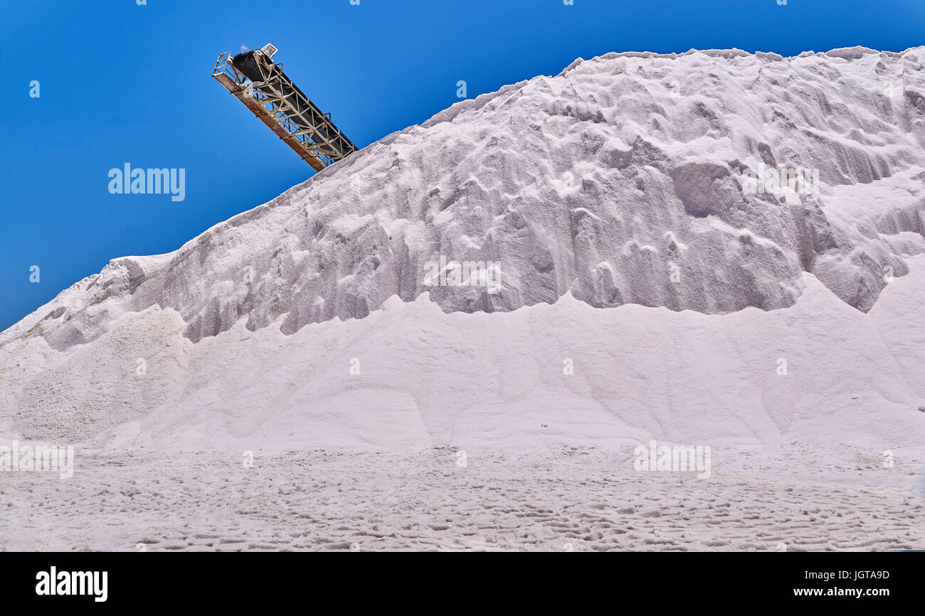 salt factory on the coast of namib, africa Stock Photo - Alamy