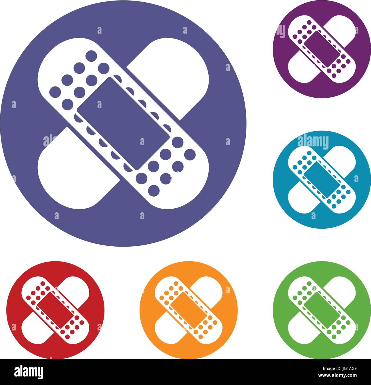 Medical patch icons set Stock Vector Image & Art - Alamy