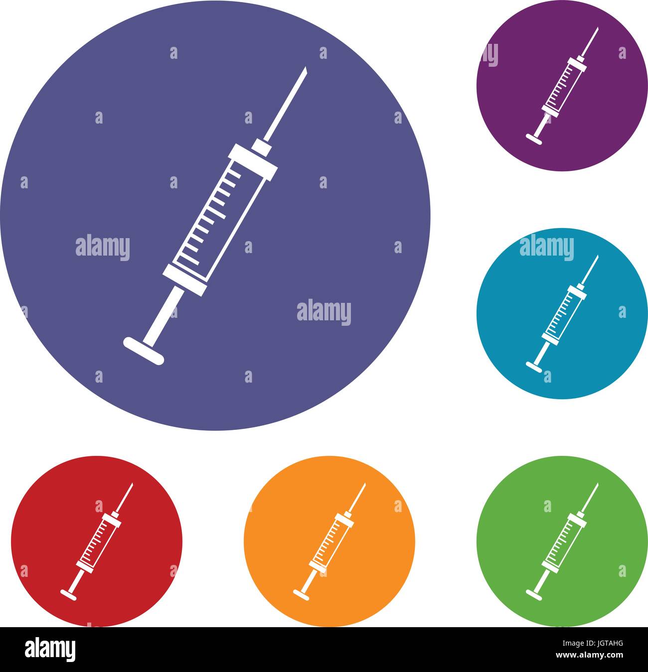 Syringe icons set Stock Vector Image & Art - Alamy