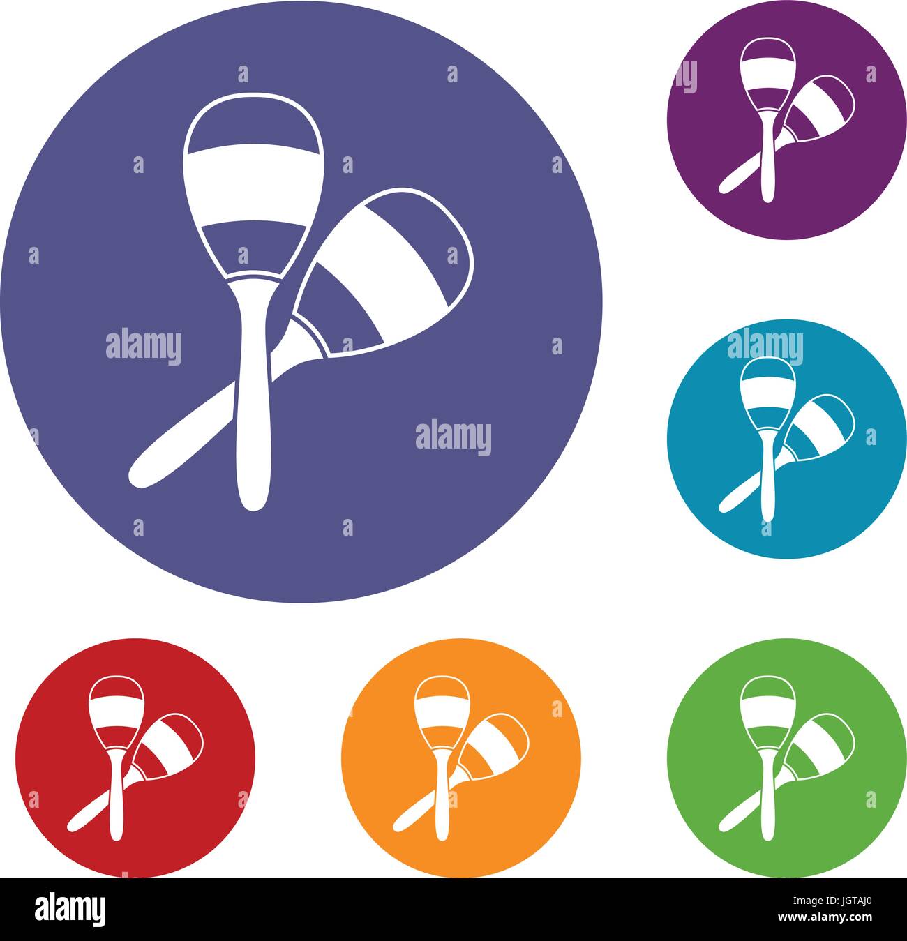 Maracas icons set Stock Vector Image & Art - Alamy