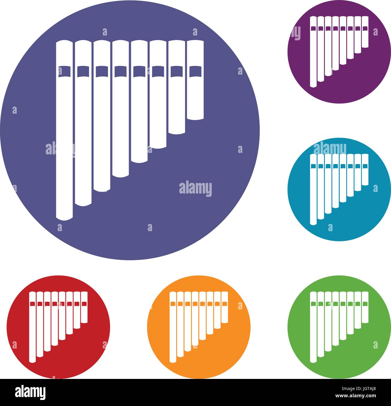 Pan flute icons set Stock Vector Image & Art - Alamy