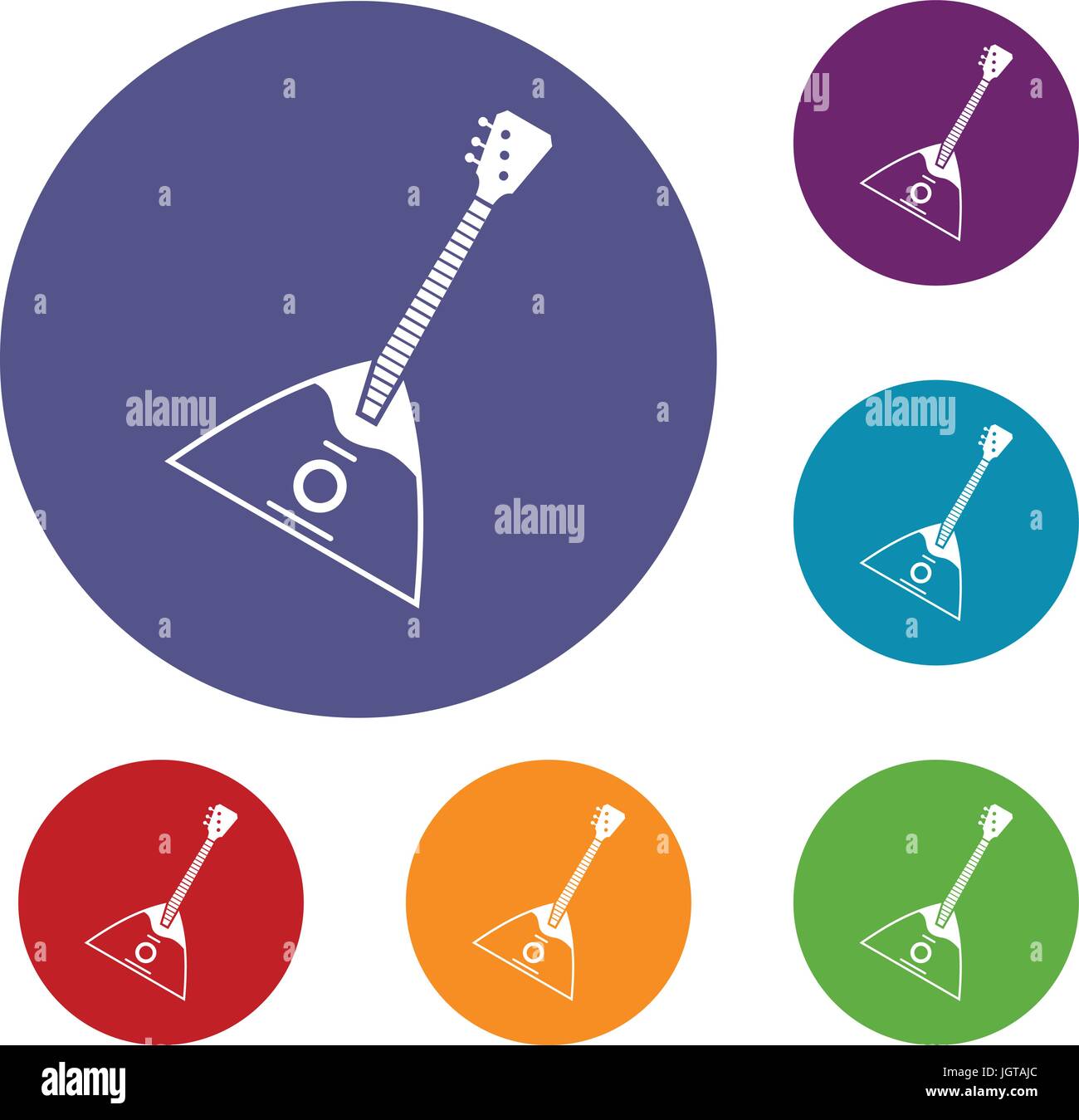 Balalaika icons set Stock Vector Image & Art - Alamy