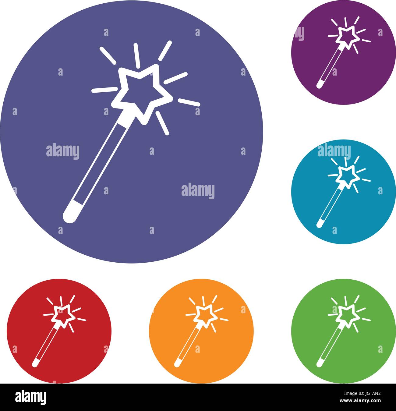 Magic wand icons set Stock Vector Image & Art - Alamy