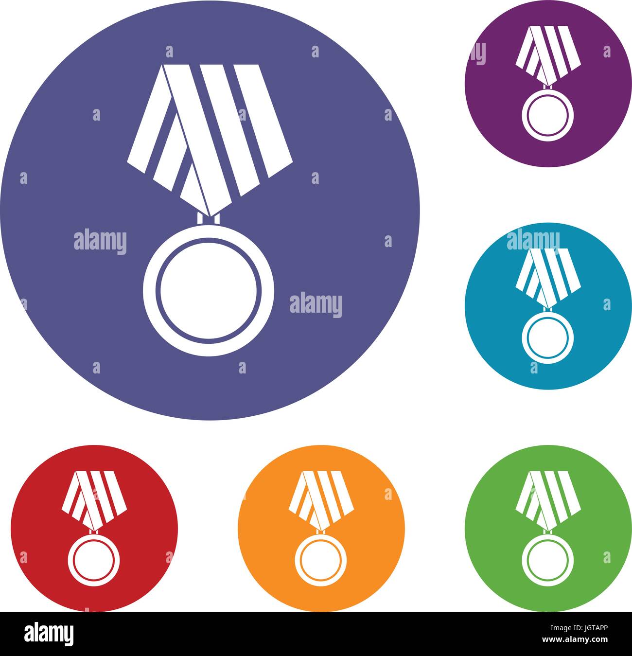 Military medal icons set Stock Vector Image & Art - Alamy