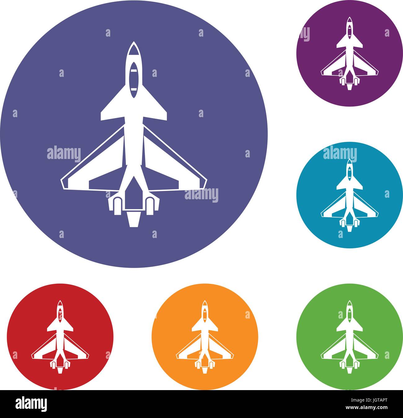 Military fighter jet icons set Stock Vector Image & Art - Alamy
