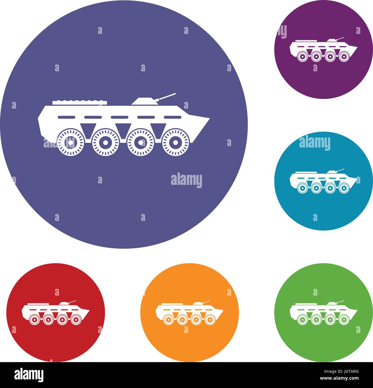 Army battle tank icons set Stock Vector Image & Art - Alamy