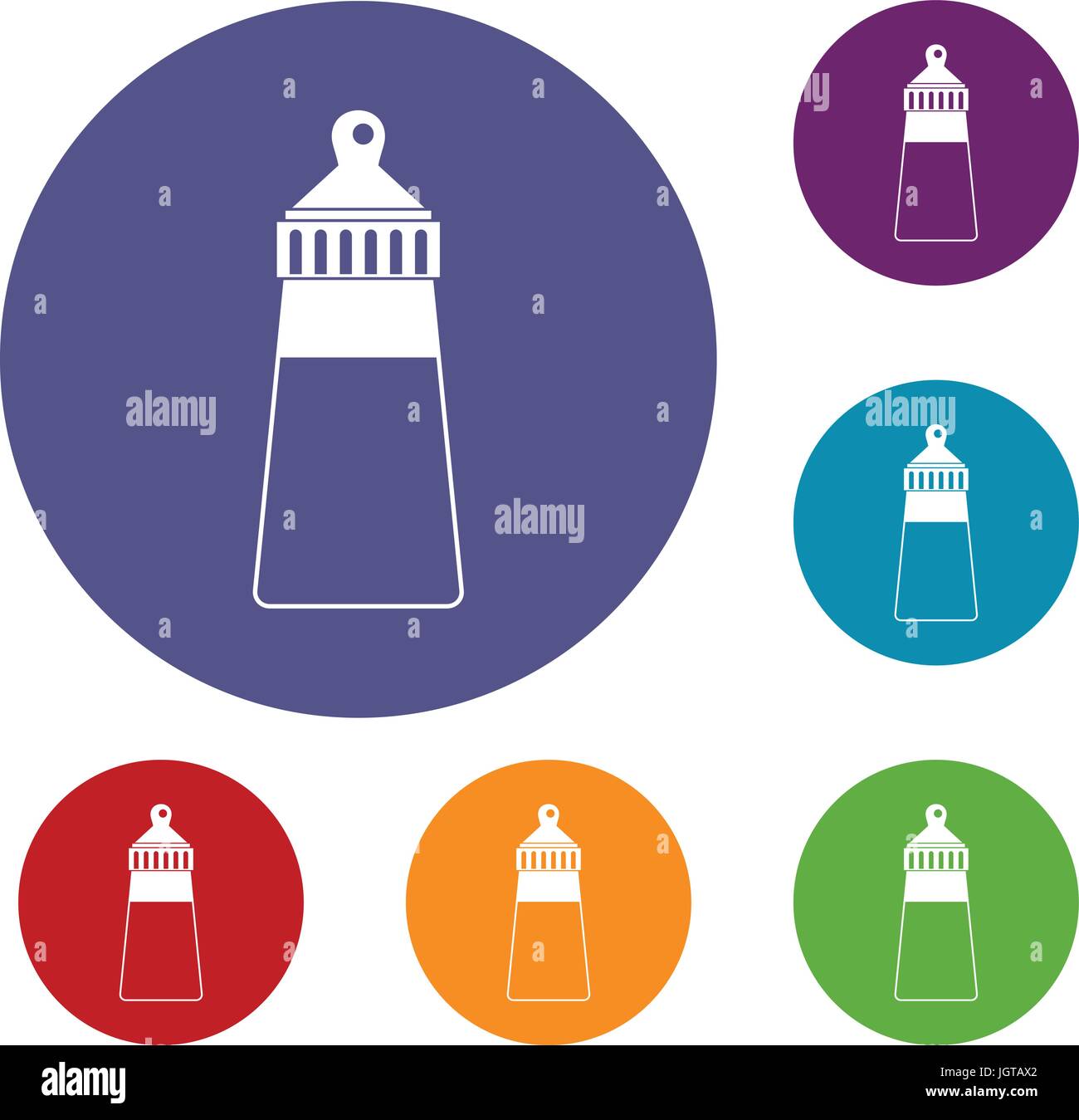 Baby milk bottle icons set Stock Vector Image & Art - Alamy