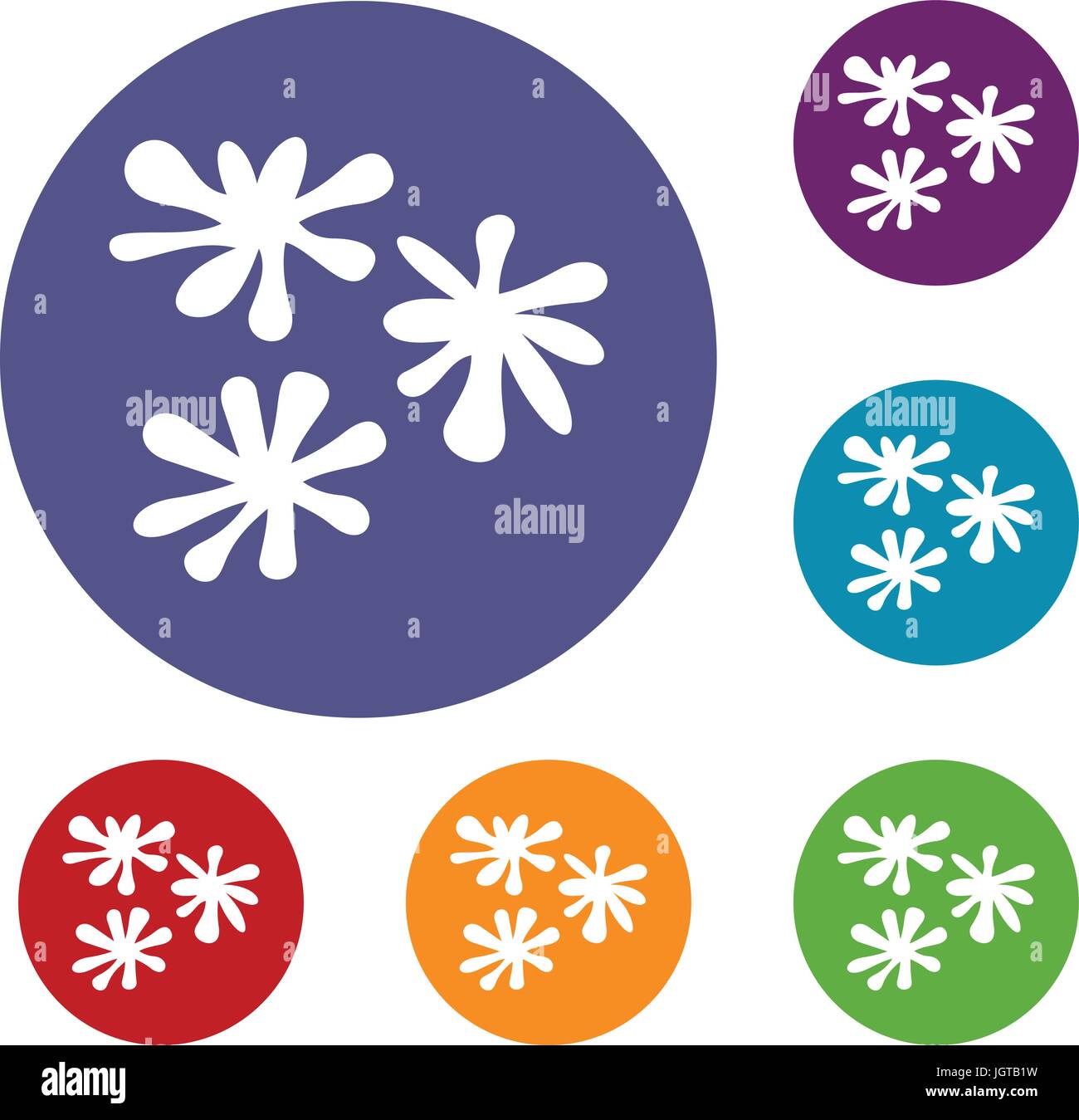 Paintball blob icons set Stock Vector Image & Art - Alamy