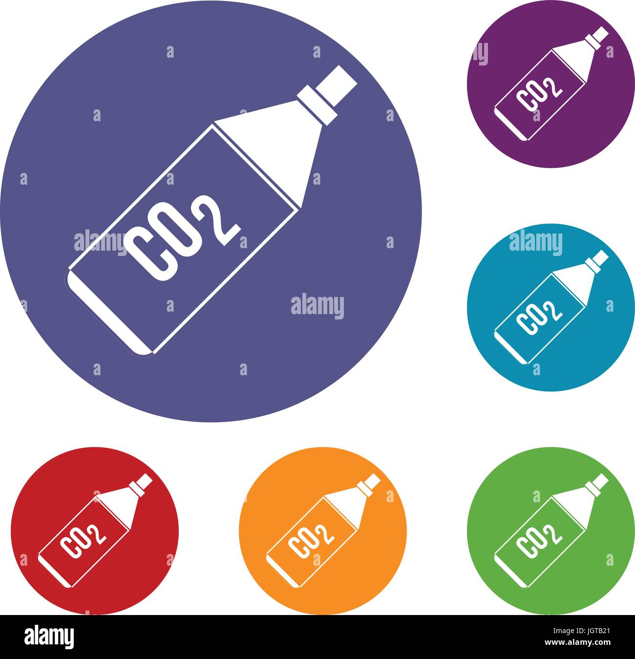 Bottle co2 gas icon hi-res stock photography and images - Alamy