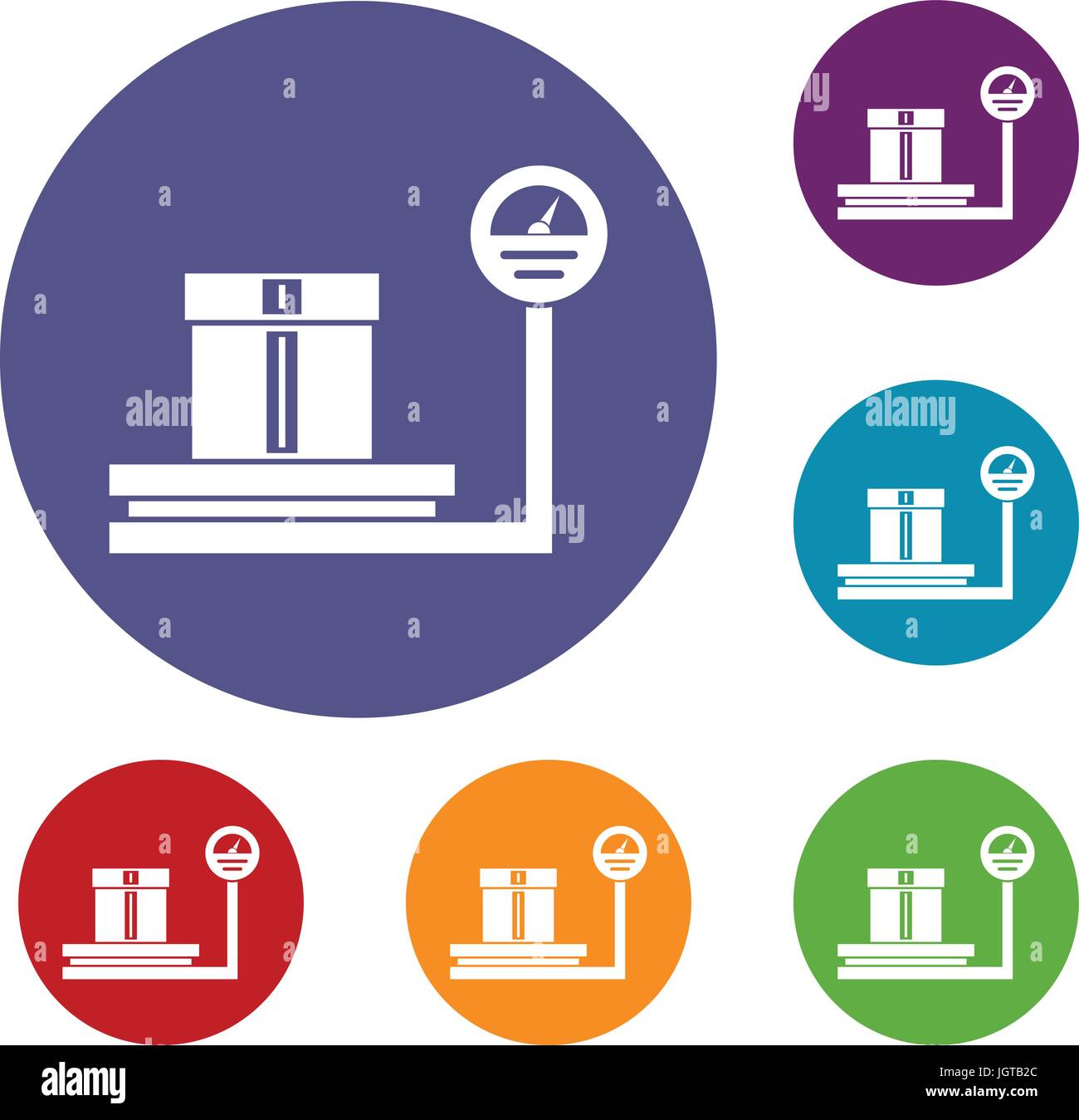 Shop scales icons set Stock Vector Image & Art - Alamy