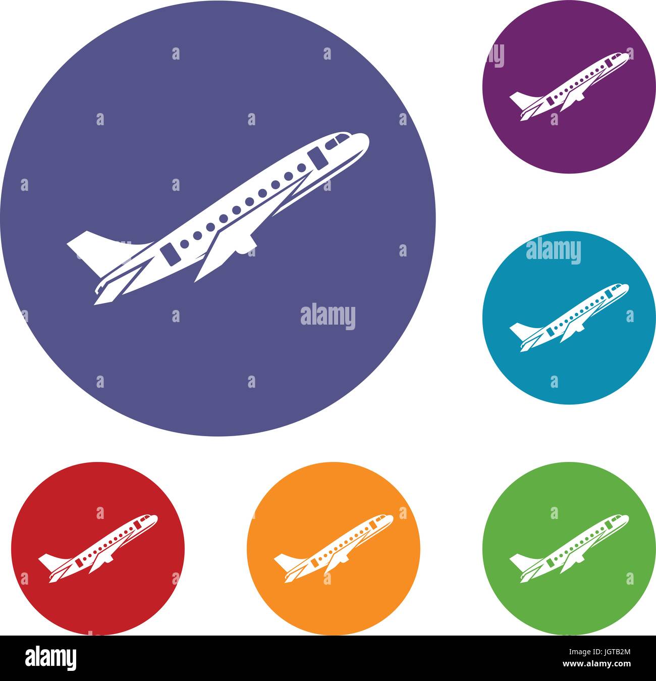 Aircraft icons set Stock Vector Image & Art - Alamy