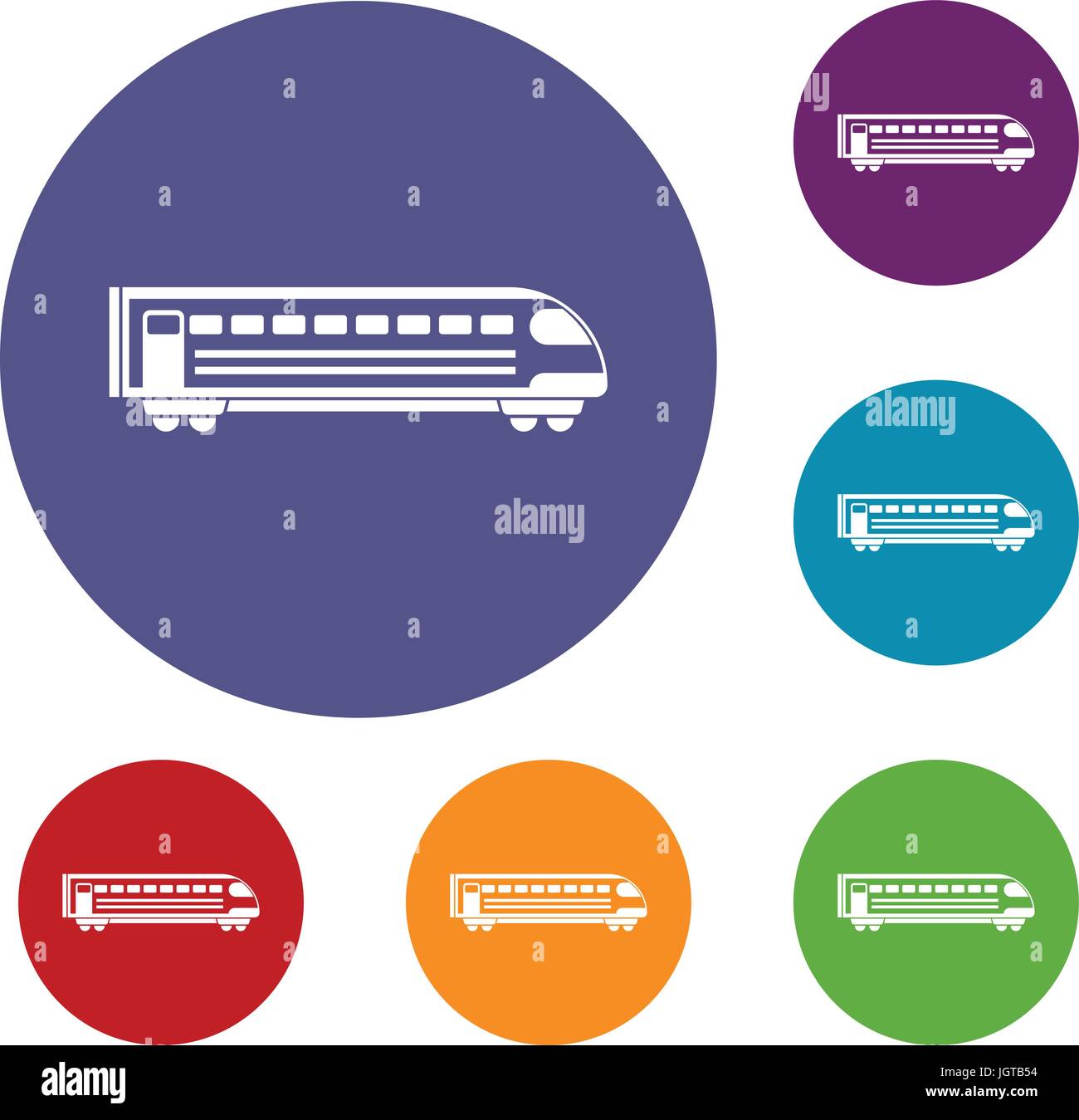 Train icons set Stock Vector Image & Art - Alamy