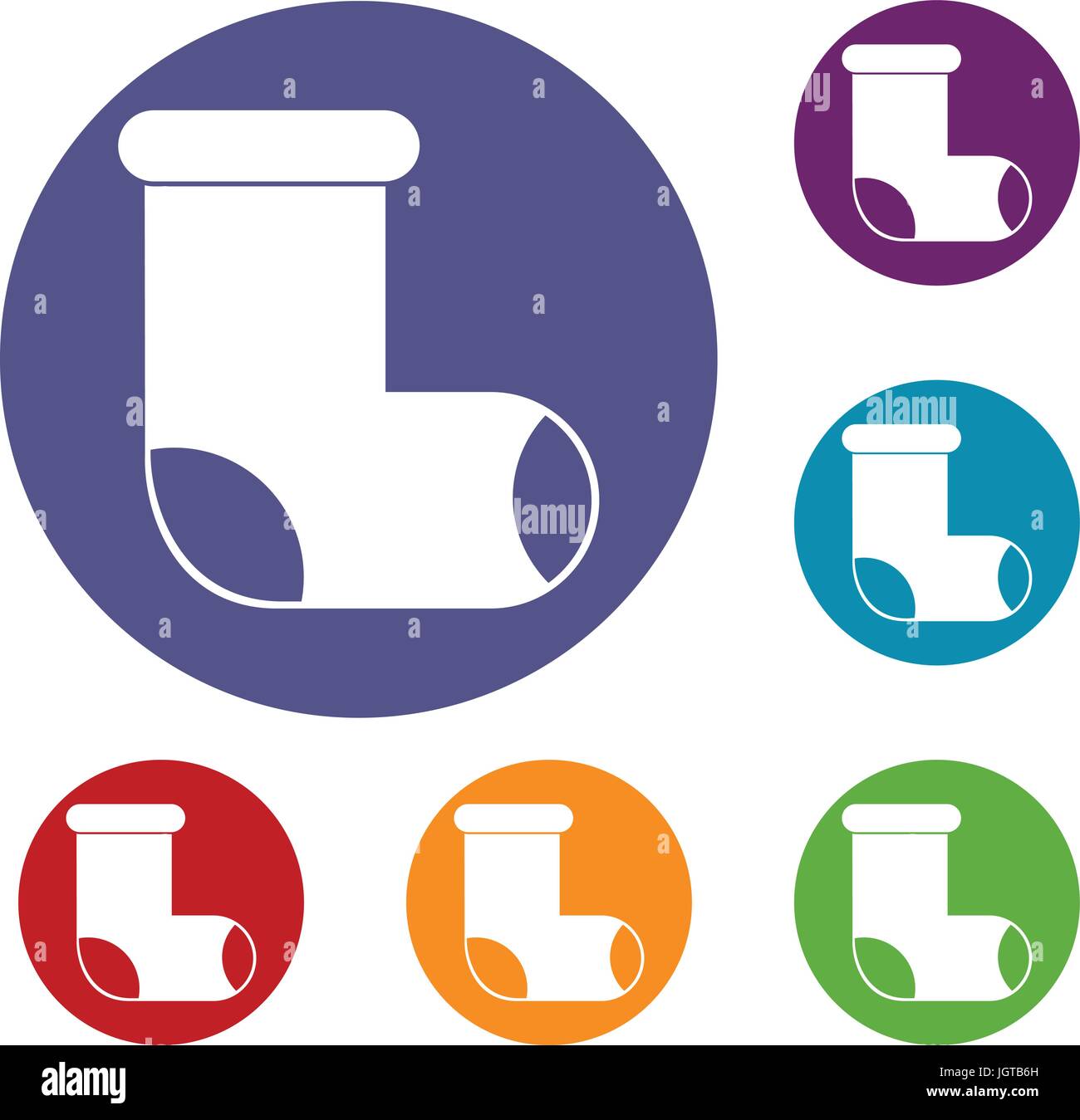 Felt boot icons set Stock Vector Image & Art - Alamy