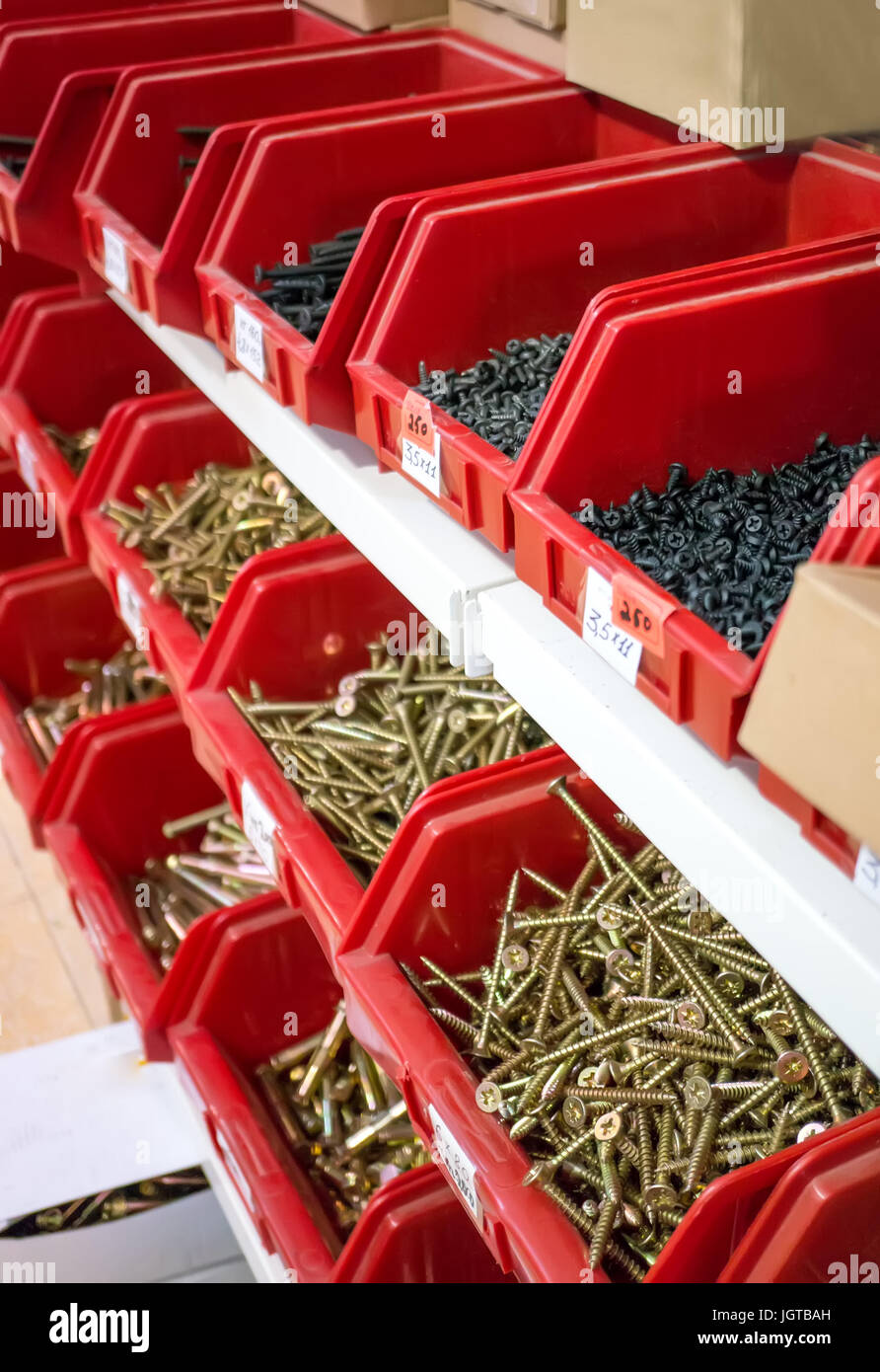 Storage box screws hi-res stock photography and images - Alamy