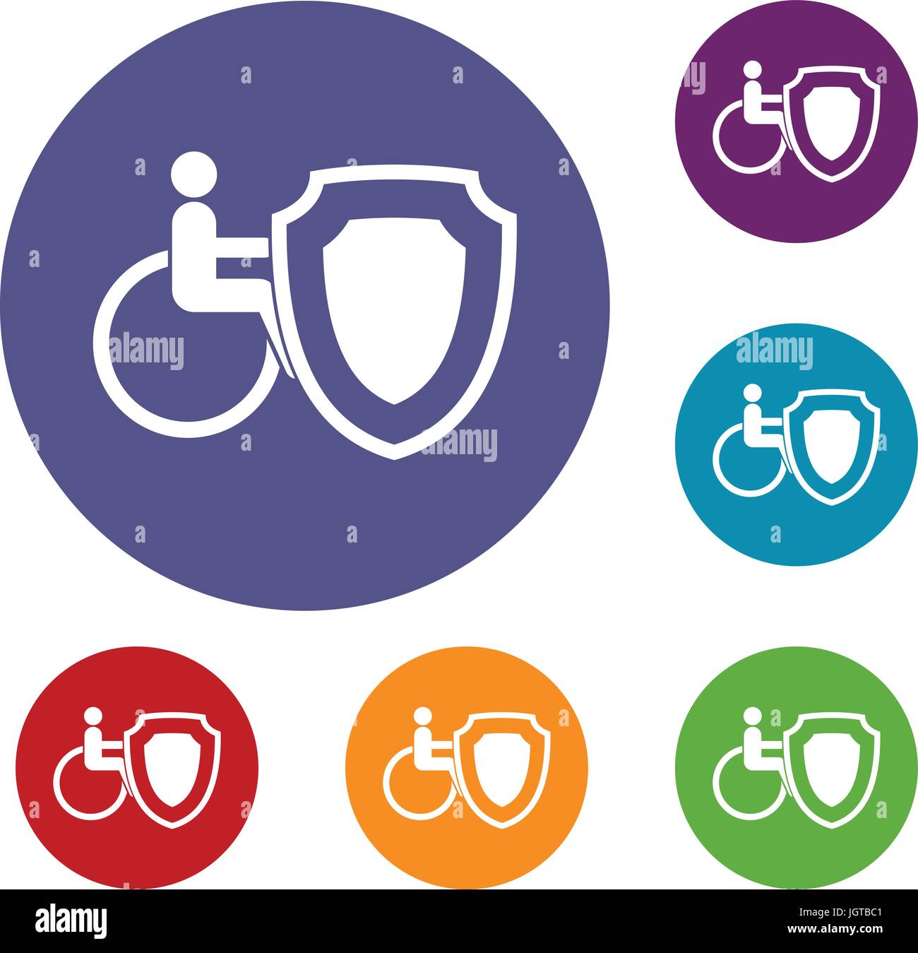 Blue circle disabled disability wheelchair hi-res stock photography and ...