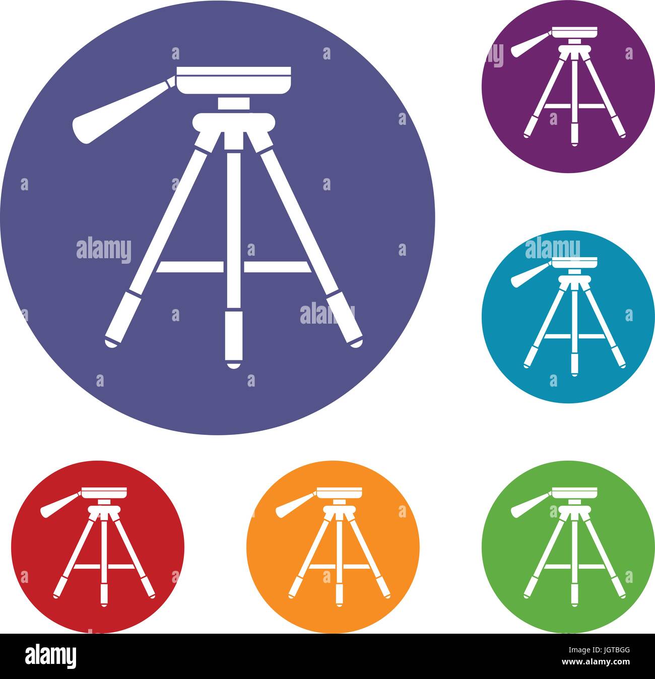 Tripod icons set Stock Vector Image & Art - Alamy
