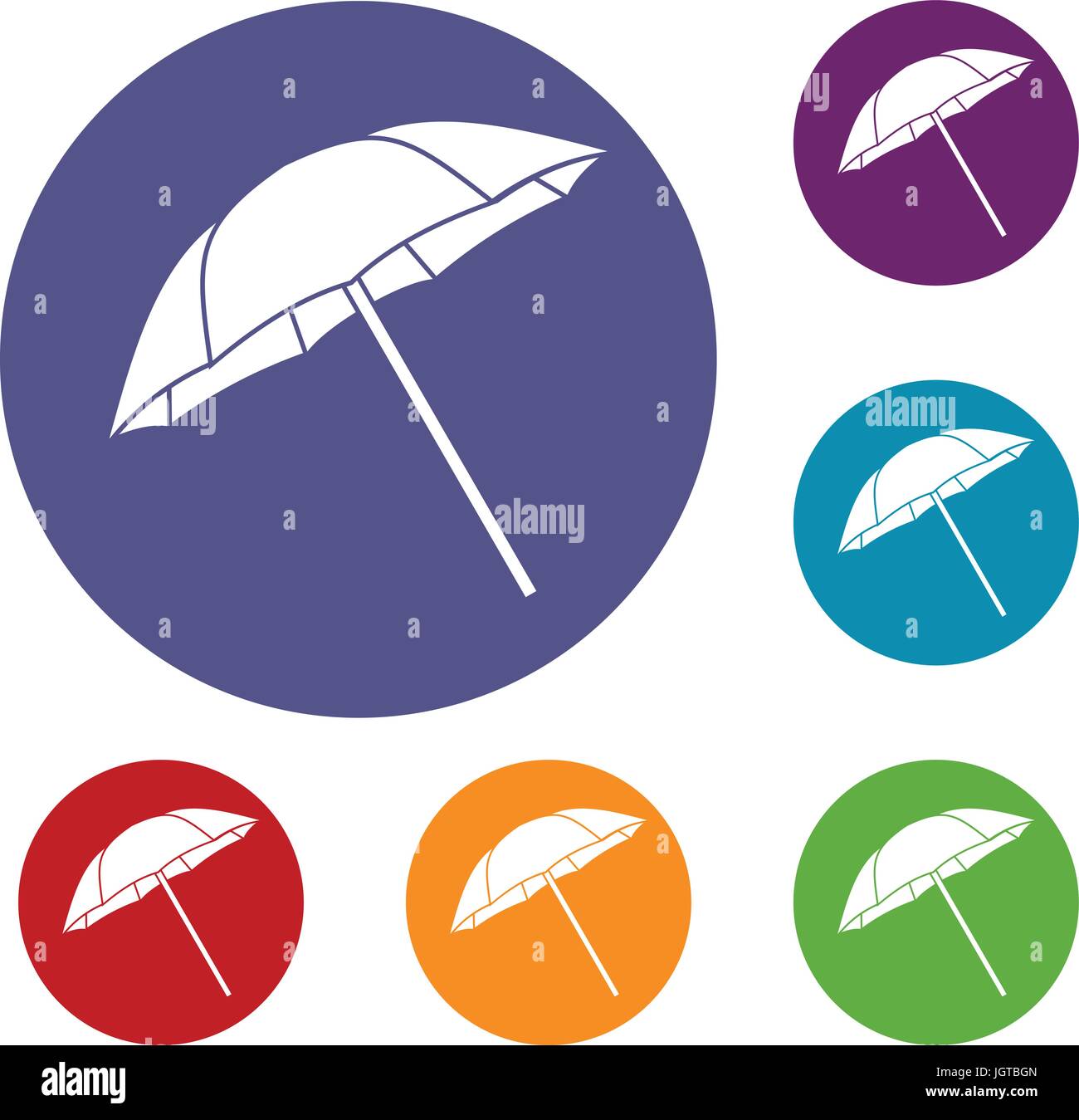 Umbrella icons set Stock Vector Image & Art - Alamy