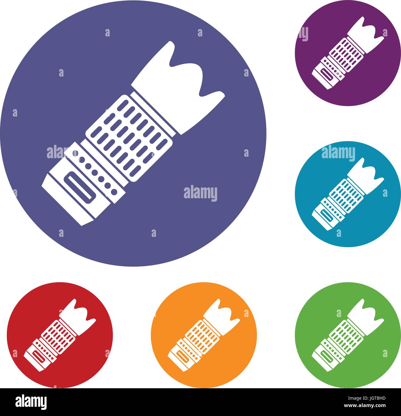 Interchangeable lens for camera icons set Stock Vector Image & Art - Alamy