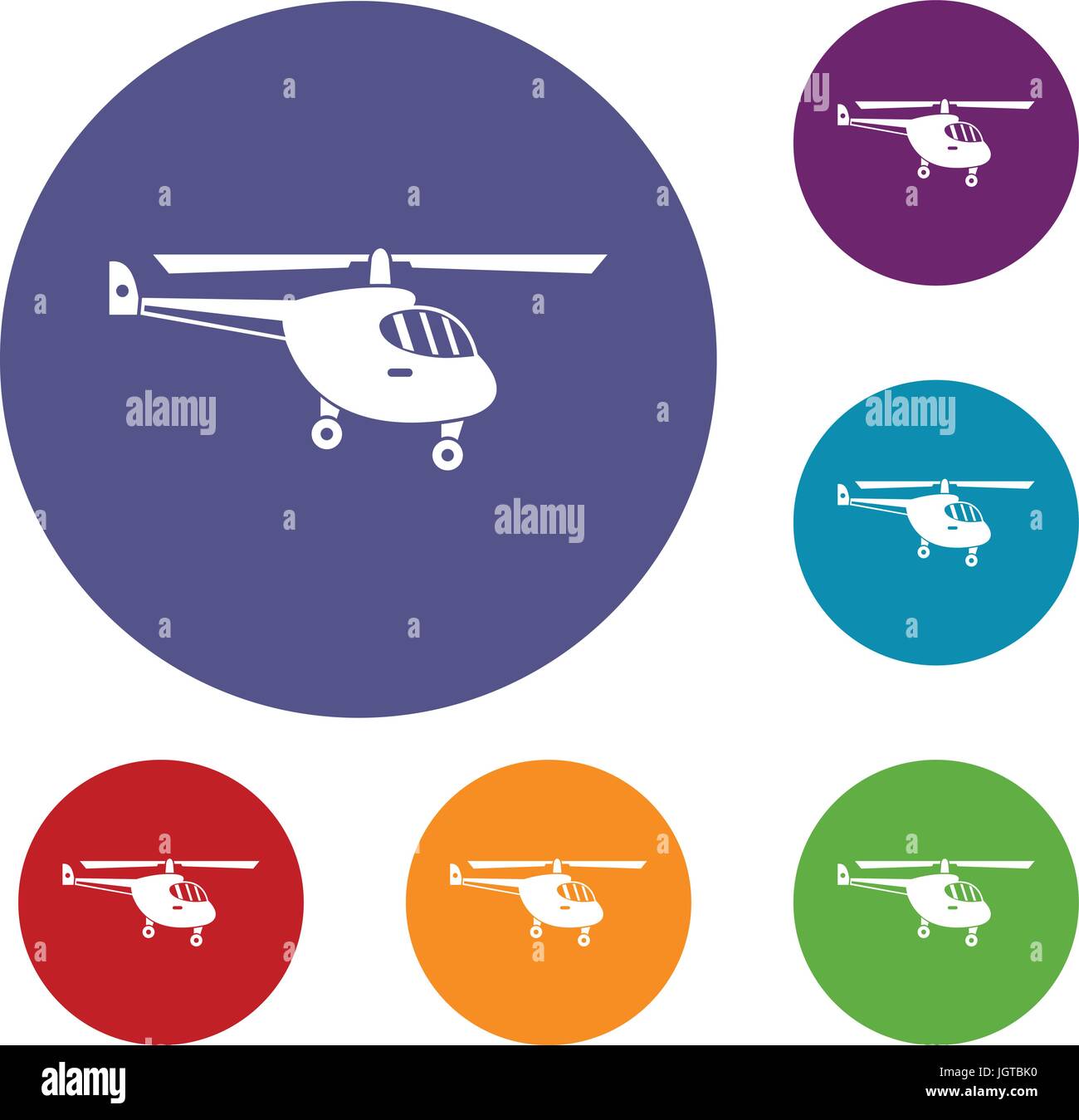 Helicopter icons set Stock Vector Image & Art - Alamy