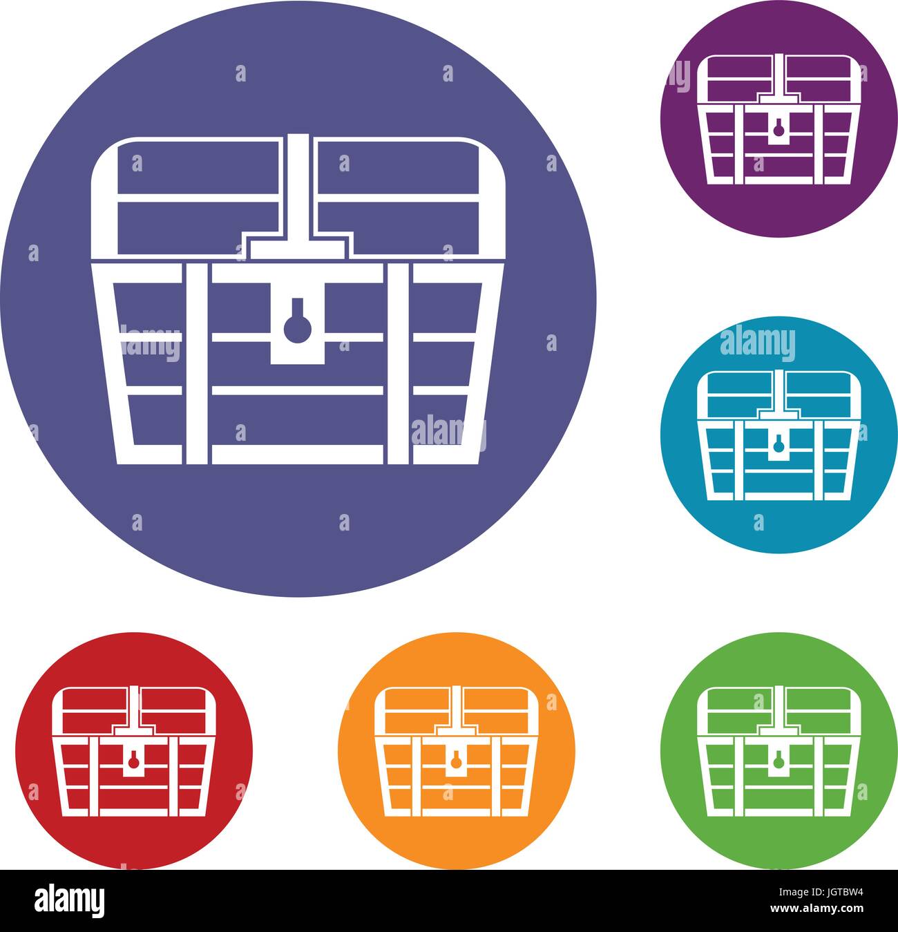 Vintage green chest Stock Vector Images - Alamy