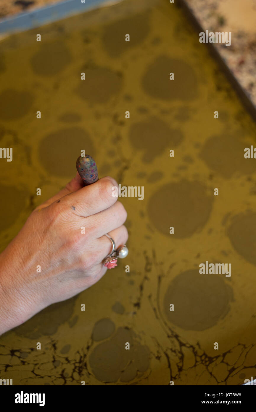 The Turkish Art of Ebru, Marbling Stock Photo - Alamy The Turkish Art of Ebru, Marbling Stock Photo - Alamy