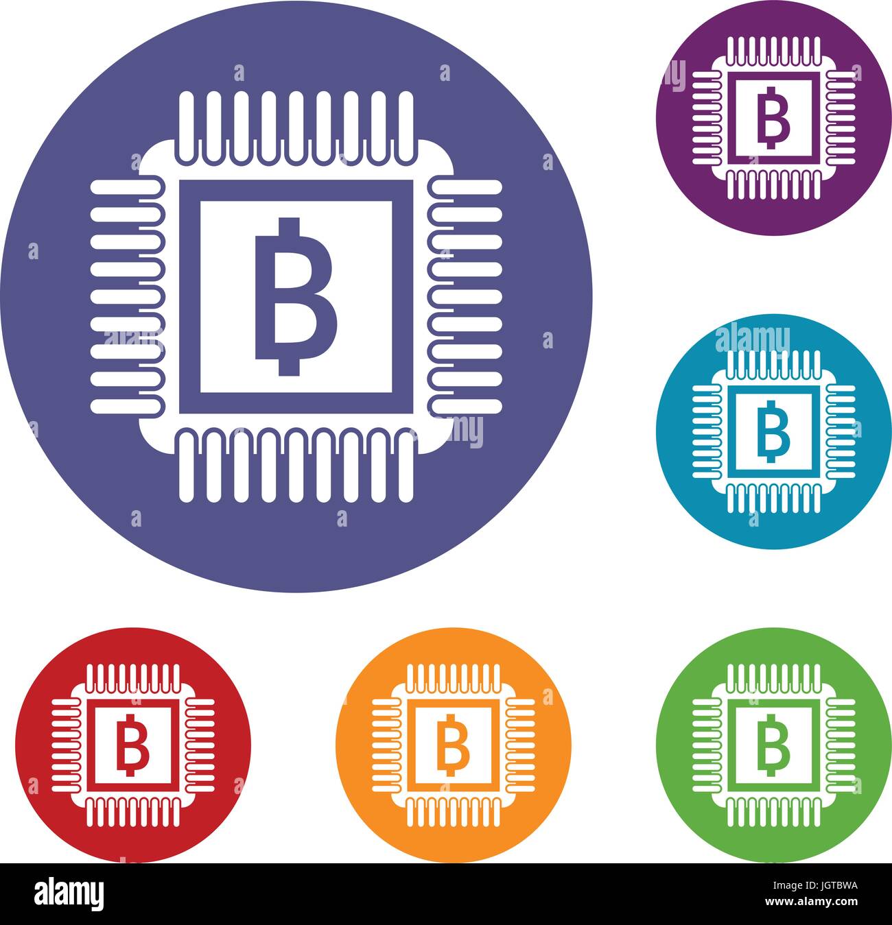 Chip icons set Stock Vector Image & Art - Alamy