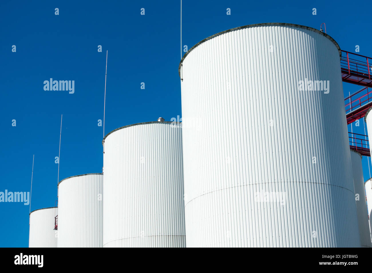 Industrial storage of a liquid materials Stock Photo - Alamy