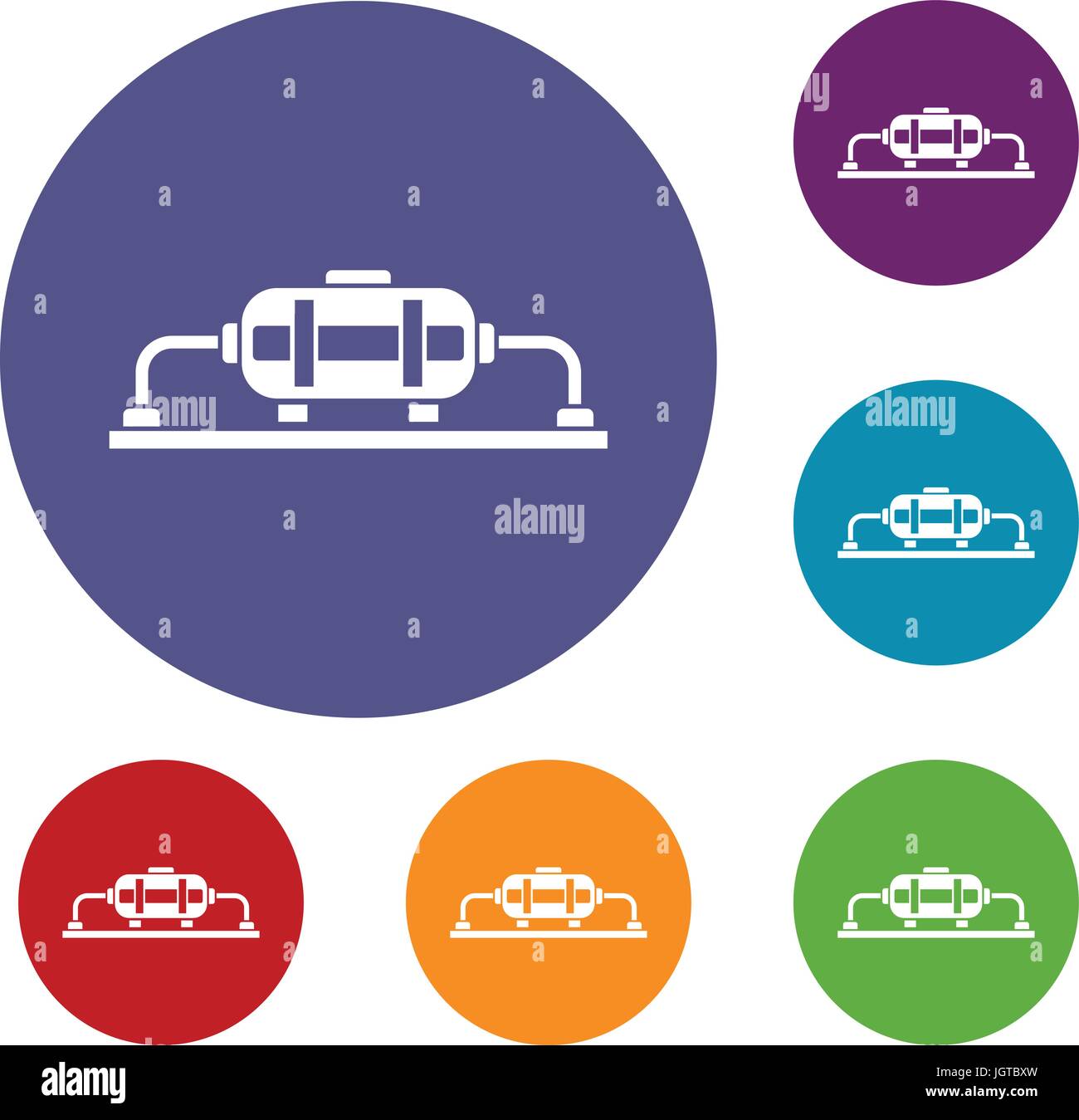 Oil production icons set Stock Vector Image & Art - Alamy