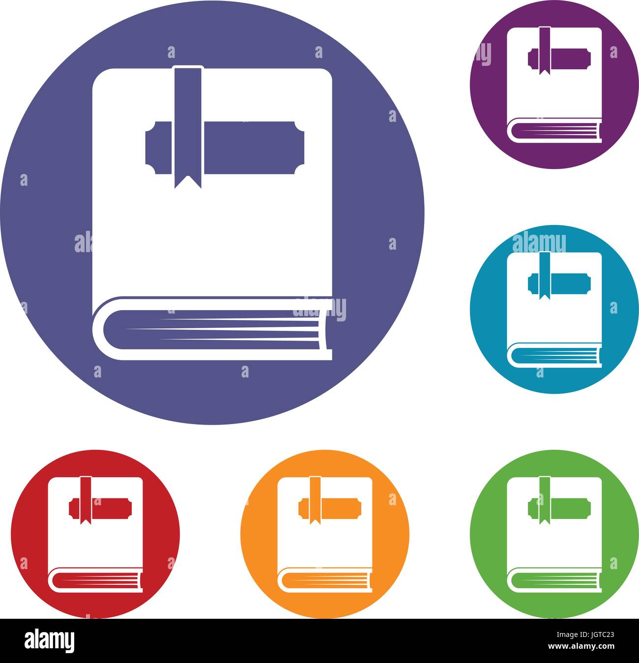 Thick book bookmark icon Stock Vector Images - Alamy