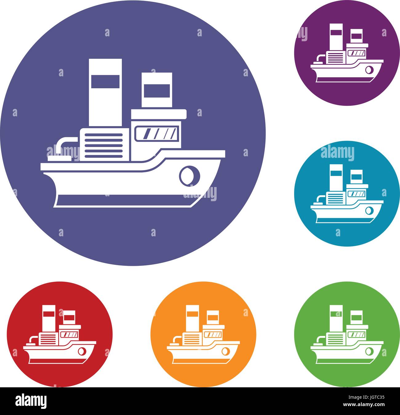 Small ship icons set Stock Vector Image & Art - Alamy